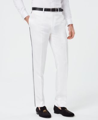 Tallia Men's Slim-Fit Piped Pants - Macy's