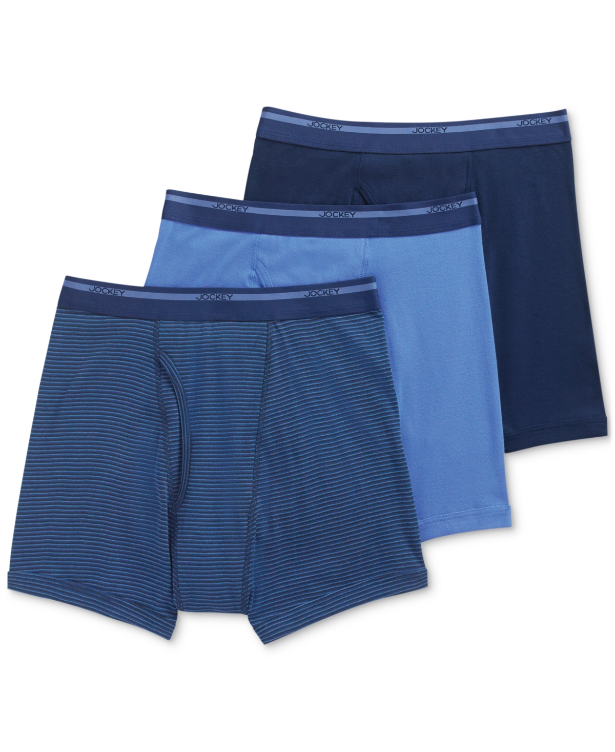 Click here for Jockey Mens 3-Pack Classic Cotton Boxer Briefs - B... prices