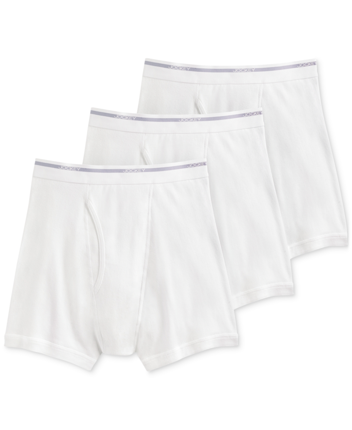 Click here for Jockey Mens 3-Pack Classic Cotton Boxer Briefs - W... prices