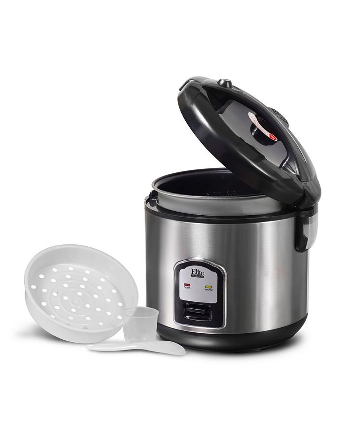 Elite by Maxi-Matic Elite Platinum Stainless Steel 20 cup Rice Cooker ...