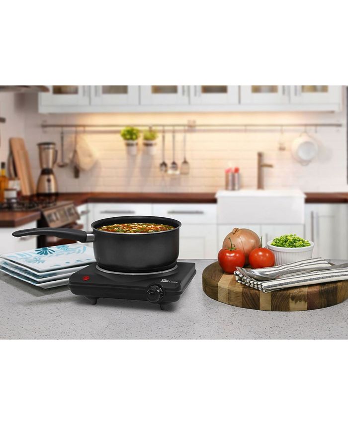 Elite Gourmet Elite Cuisine Countertop Single Flat Burner, Electric Hot ...