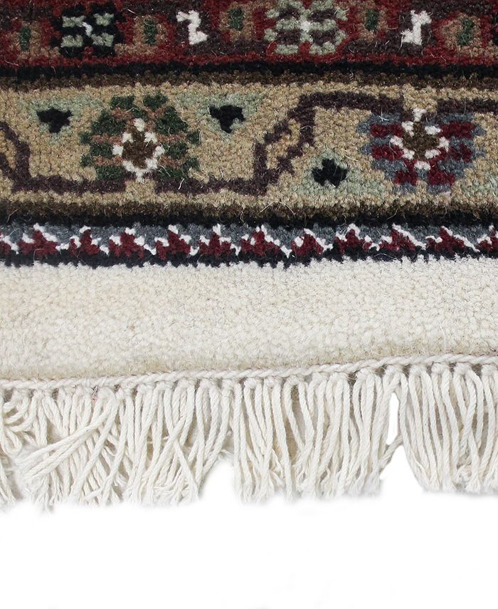 BB Rugs Fine Indo Tabriz 628676 Ivory 7'10" x 10' Area Rug - Macy's