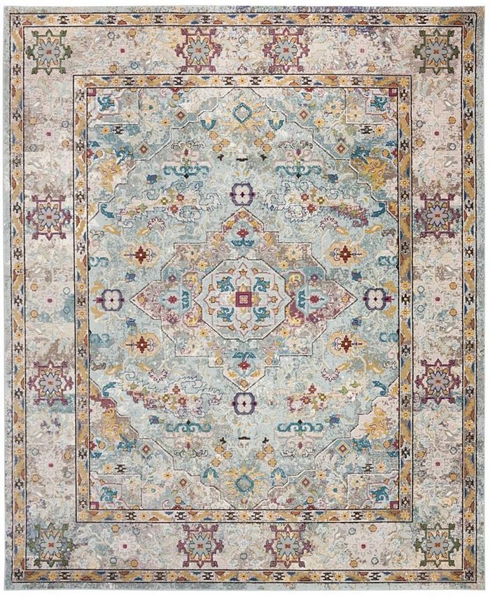 Safavieh Aria Beige and Blue 8' x 10' Area Rug - Macy's