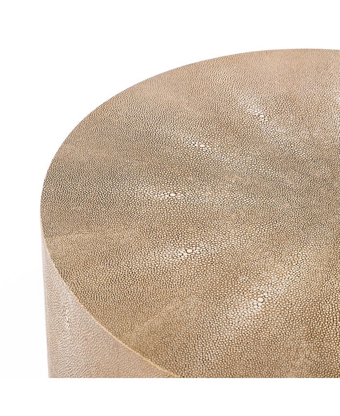 Furniture Diesel Faux Shagreen End Table, Quick Ship - Macy's