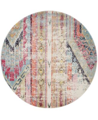 Safavieh Monaco Multi 6'7" x 6'7" Round Area Rug - Macy's