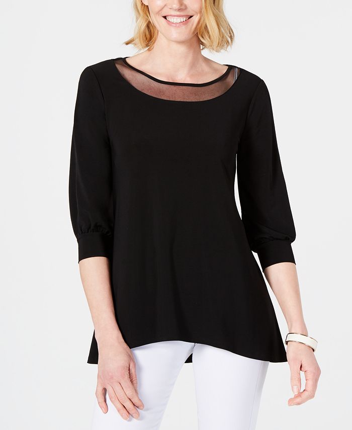 JM Collection Illusion Swing Tunic, Created for Macy's - Macy's