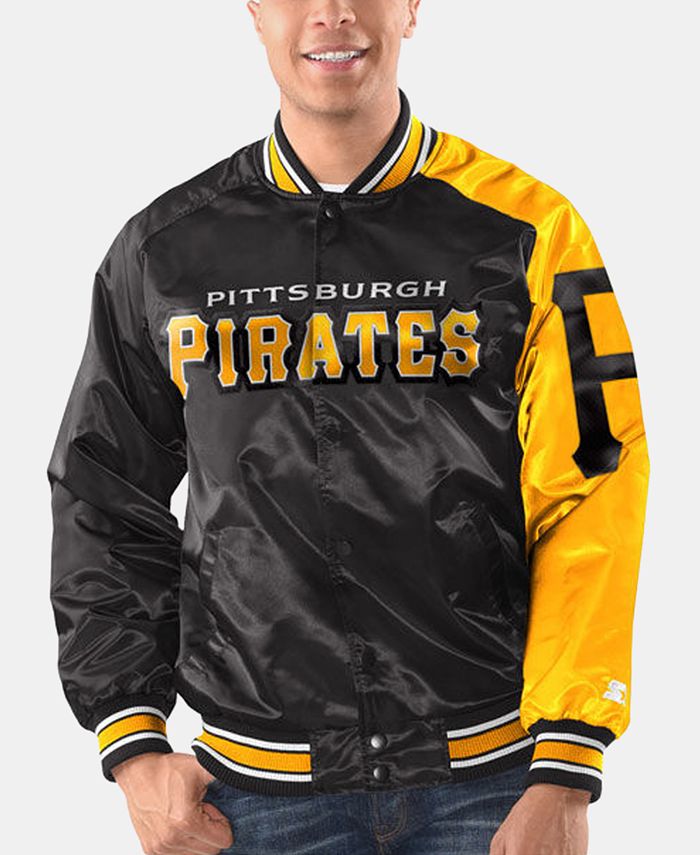 Starter Men's Pittsburgh Pirates Dugout Starter Satin Jacket - Macy's