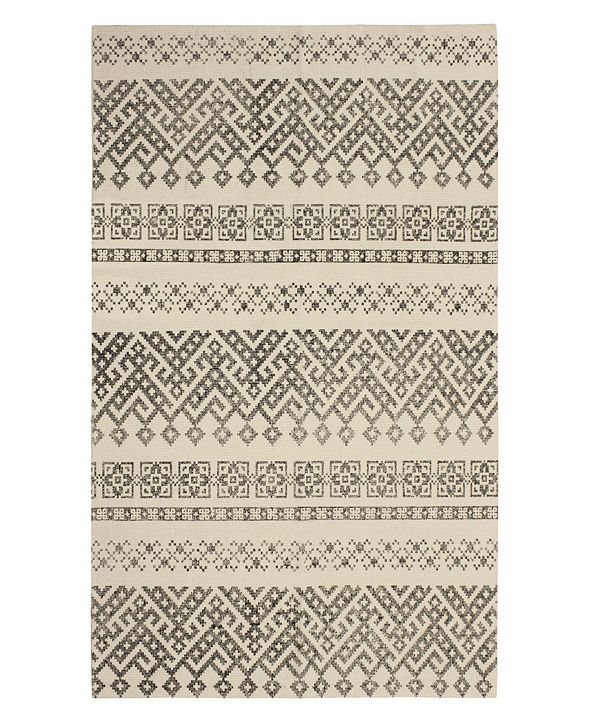 French Connection Maie Stonewash Printed Cotton 30" x 50" Accent Rug ...