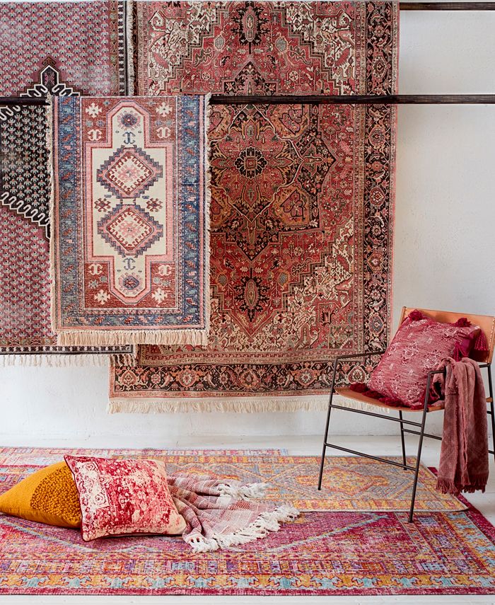 French Connection Marley Colorwashed Kilim 24" x 36" Accent Rug - Macy's