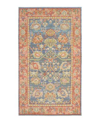 French Connection Fraser Colorwashed Kilim 27" x 46" Accent Rug - Macy's