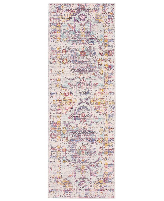 French Connection Giselle Colorwashed Kilim 22" x 61" Accent Rug - Macy's