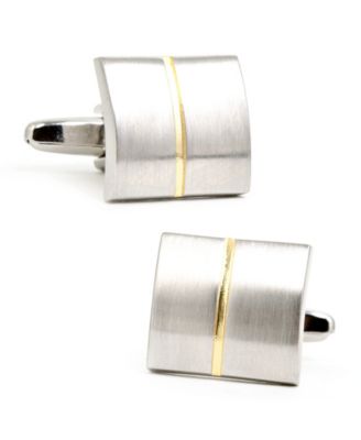 Divided Two Tone Square Cufflinks - Macy's