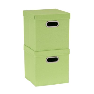 Household Essentials 2-Pc. Apple Heather Storage Box Set - Macy's