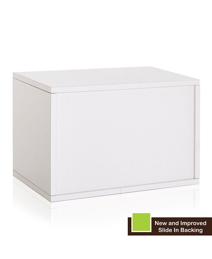 Way Basics Eco Stackable Large Rectangle Shelf and Storage Organizer ...