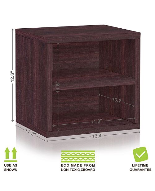 Way Basics Eco Stackable Connect Storage Cube with Shelf & Reviews ...