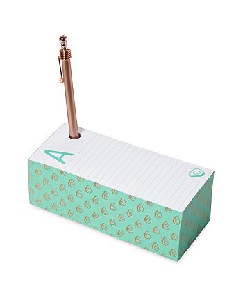 Tri-Coastal Design "A" Note Pad with Pen Set - Macy's