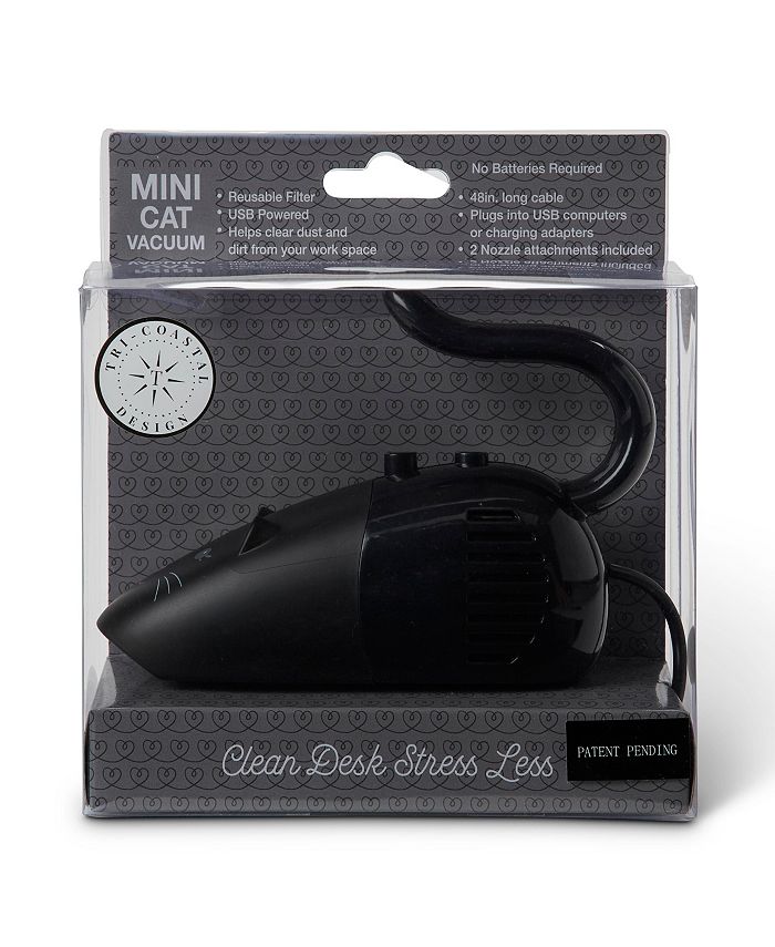 Tri-Coastal Design Mini Black Cat Desk Vacuum - Macy's