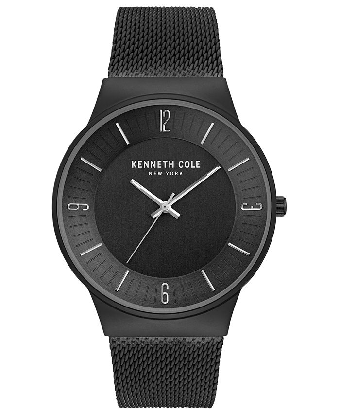 Kenneth Cole New York Men's Mesh Bracelet with Classic Dial, 42MM - Macy's