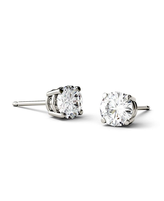 Charles & Colvard Moissanite Stud Earrings (2 ct. t.w. Diamond ...