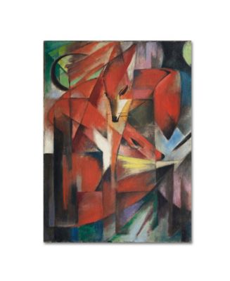 Franz Marc 'The Fox 1913' Canvas Art - 19" x 14" x 2" - Macy's