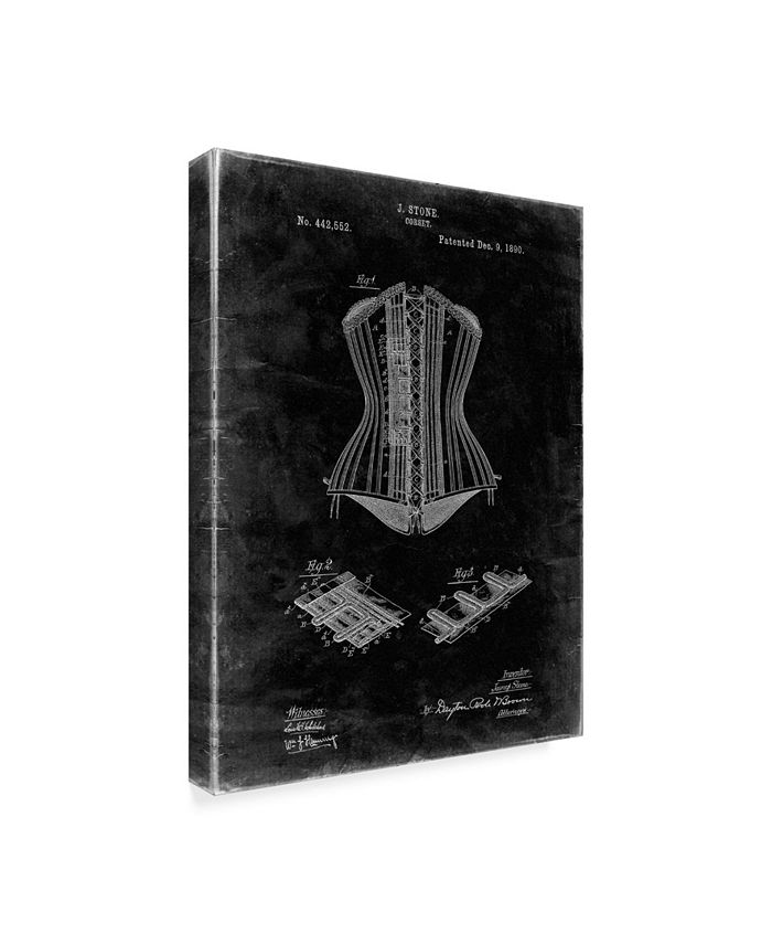 Trademark Innovations Cole Borders 'Corset' Canvas Art - 32" x 24" x 2 ...