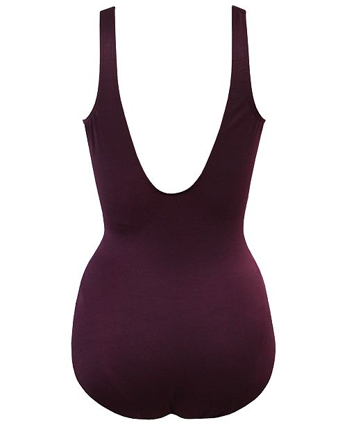 Miraclesuit Plus Size Oceanus Allover Slimming One Piece Swimsuit