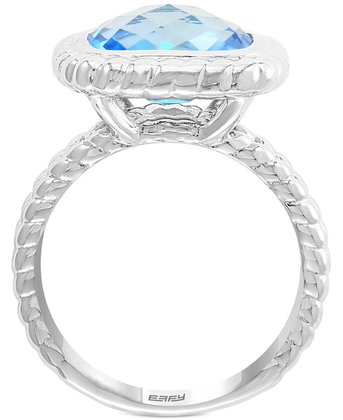 EFFY Collection EFFY® Blue Topaz (6-3/8 ct.t.w.) Ring in Sterling ...