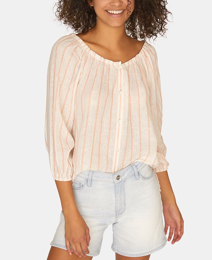 Sanctuary Iris Ballet-Neck Top - Macy's