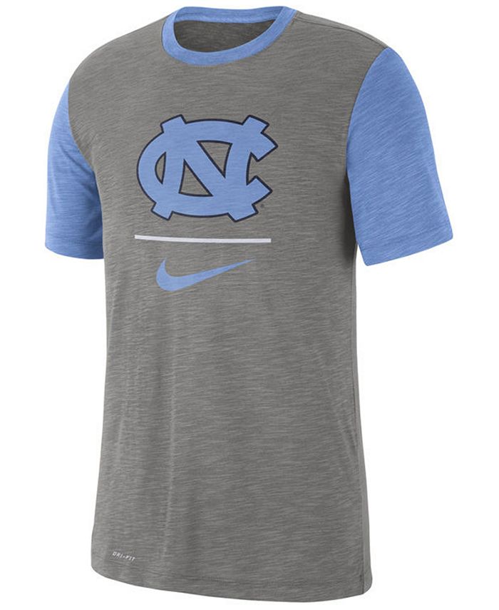 Nike Men's North Carolina Tar Heels Dri-FIT Slub Raglan T-Shirt - Macy's
