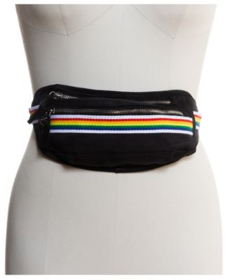 I.N.C. Rainbow Striped Nylon Plus-Size Belt Bag, Created for Macy's - Macy's