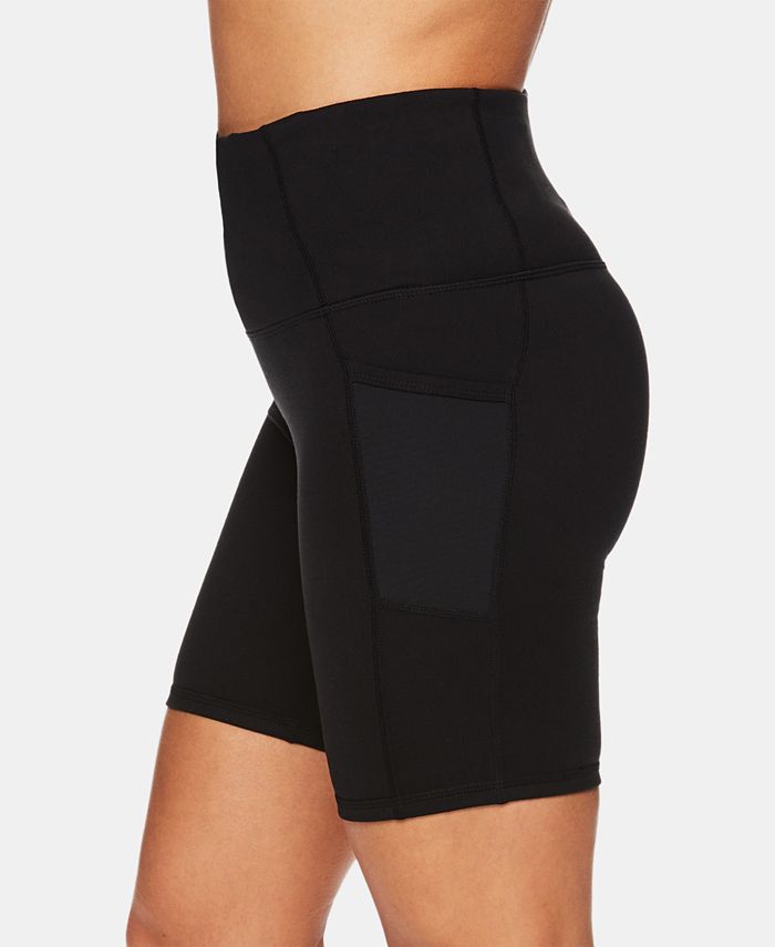Gaiam High-Rise Compression Shorts - Macy's