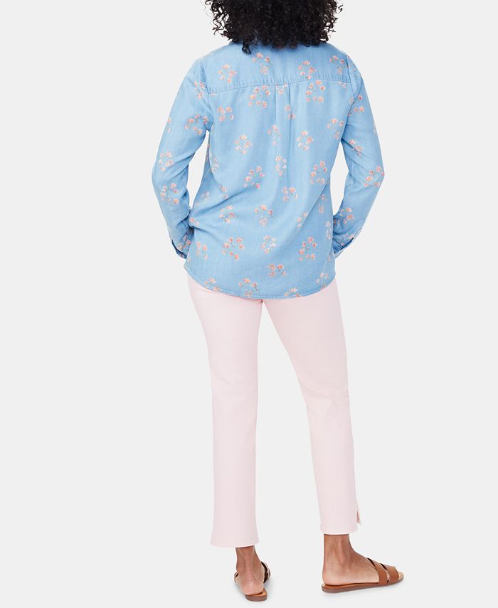 NYDJ Printed A-Line City Shirt - Macy's