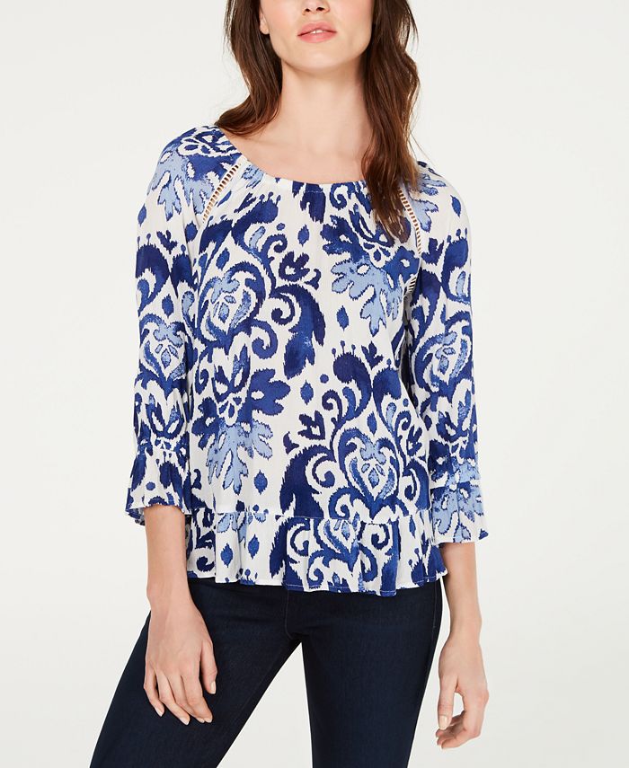 Inc International Concepts Inc Blouson Sleeve Peasant Top Created For