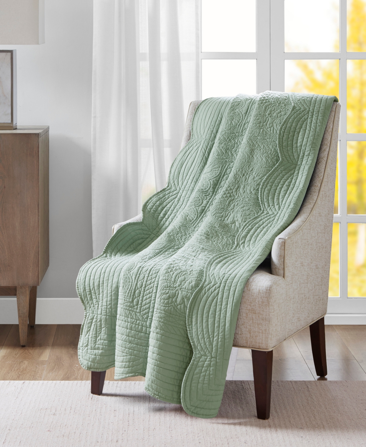 Click here for Madison Park Tuscany Scalloped-Edge Throw  60 x 72... prices