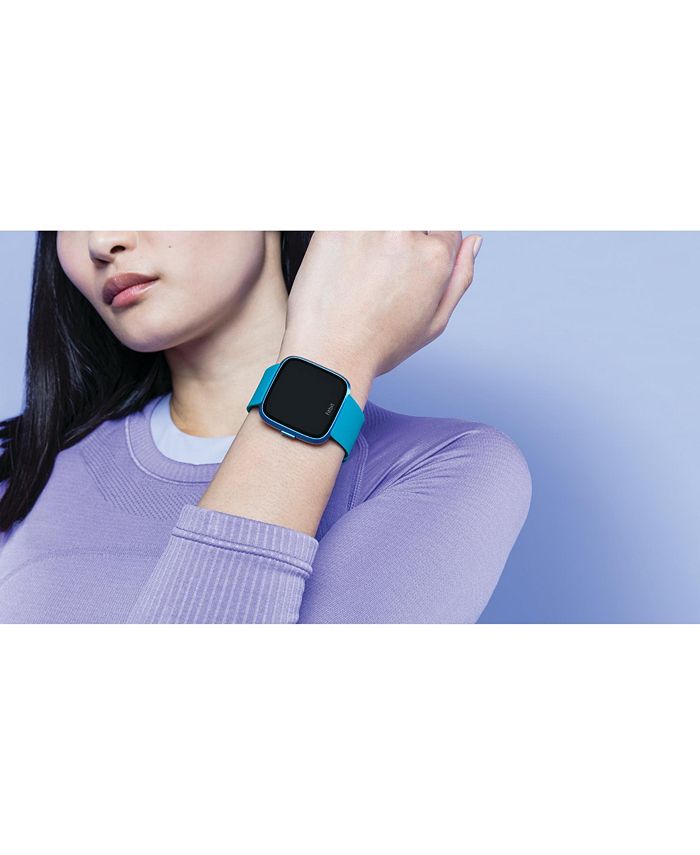 Fitbit Versa Lite Blue Strap Smart Watch 39mm - Macy's