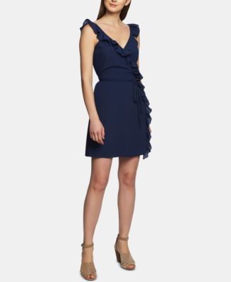 1.STATE Ruffle-Trim Wrap Dress - Macy's
