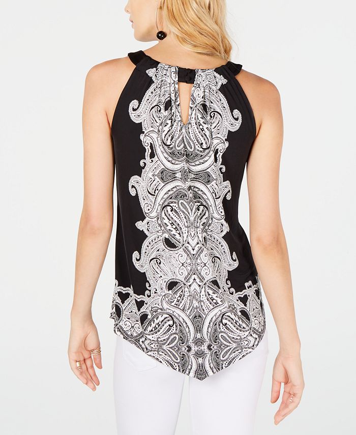 INC International Concepts INC Hanky-Hem Keyhole Halter Top, Created ...