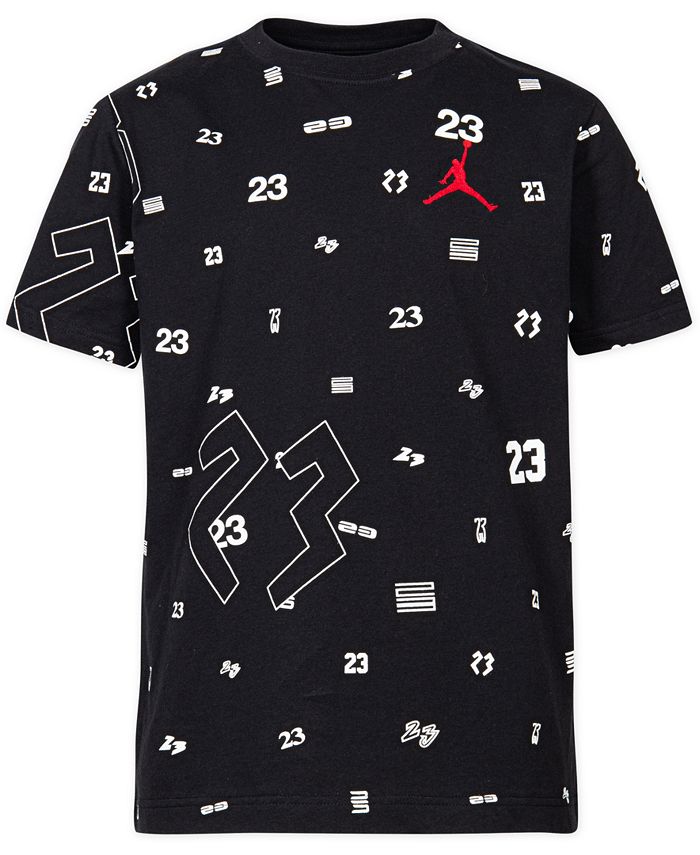 Jordan Big Boys 23-Print Cotton T-Shirt - Macy's