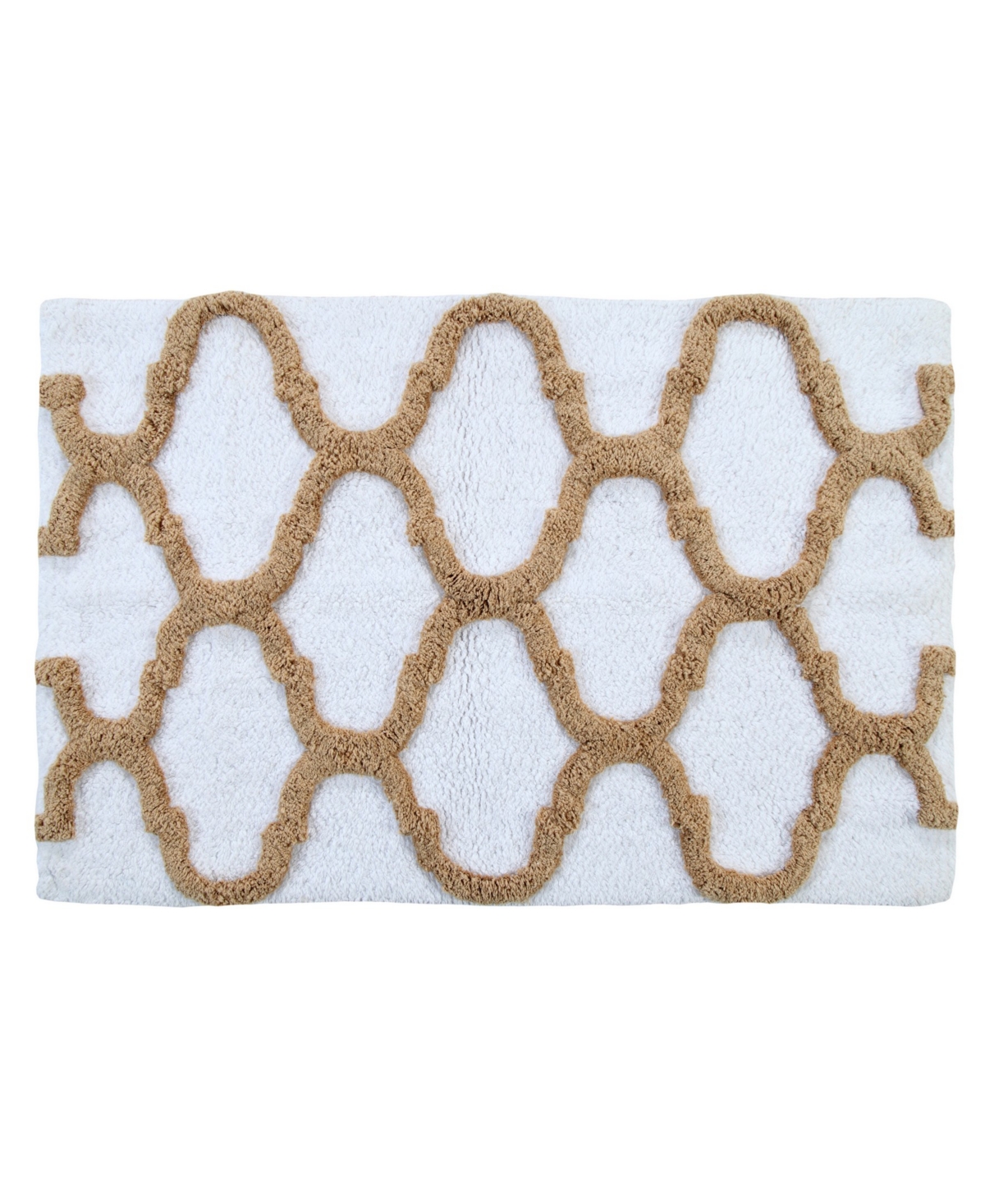 Click here for Saffron Fabs Geometric Non-Skid Cotton Bath Rug  2... prices