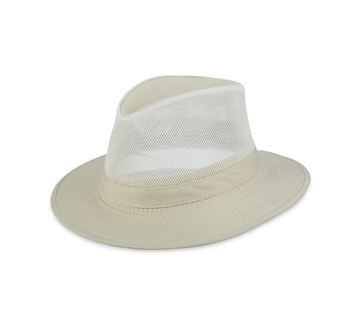 Click here for Mens Washed Twill Mesh Safari Hat - Putty prices