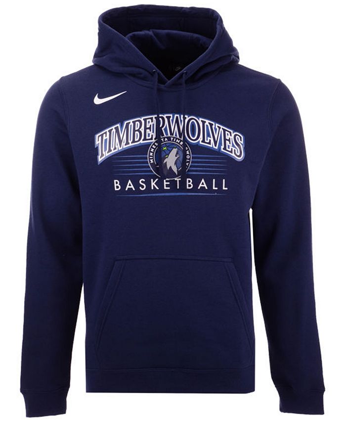 Nike Men's Minnesota Timberwolves Team Crest Hoodie - Macy's