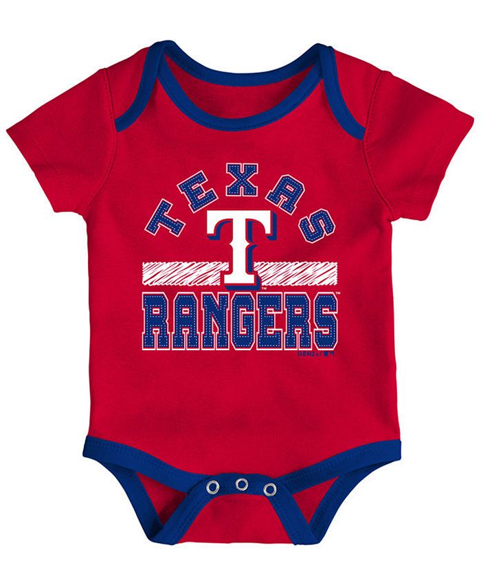 Outerstuff Baby Texas Rangers Newest Rookie 3 Piece Bodysuit Set - Macy's