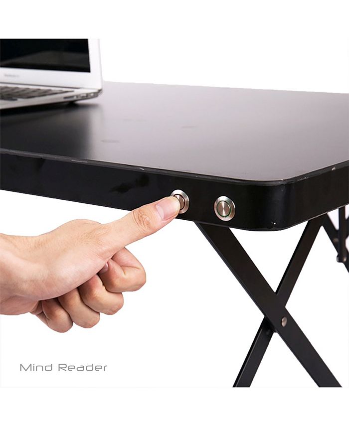 Mind Reader Electric Powered Adjustable Standing Desk with Color Coded ...