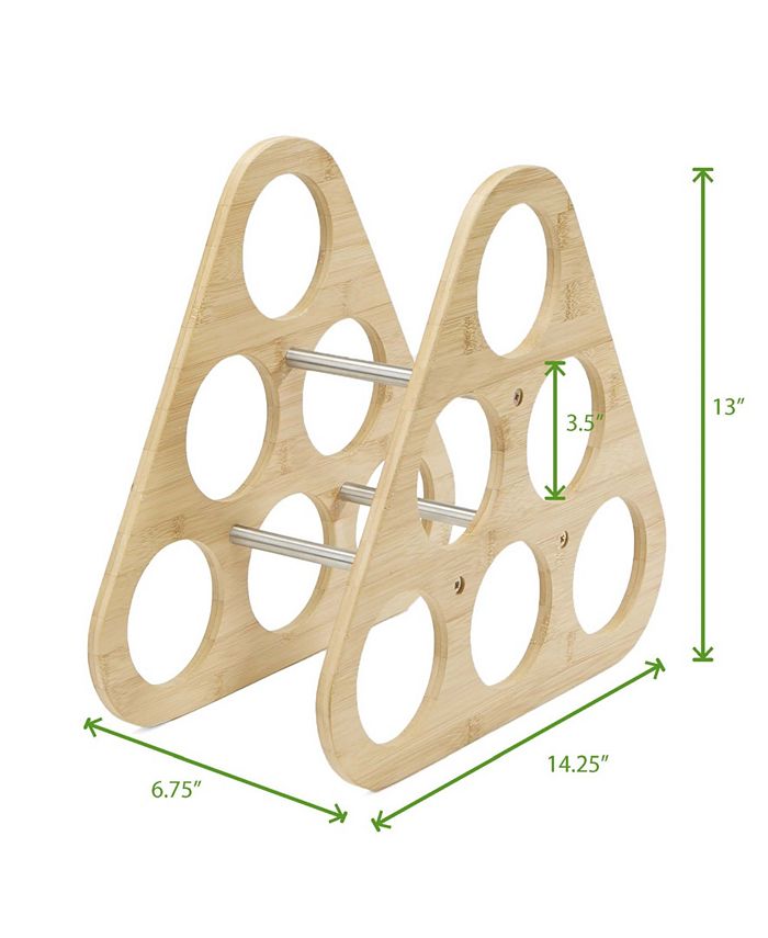 Mind Reader Pyramid Wine Rack for 6 Bottles - Macy's