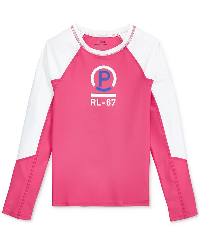 Polo Ralph Lauren Big Girls Graphic Rash Guard - Macy's