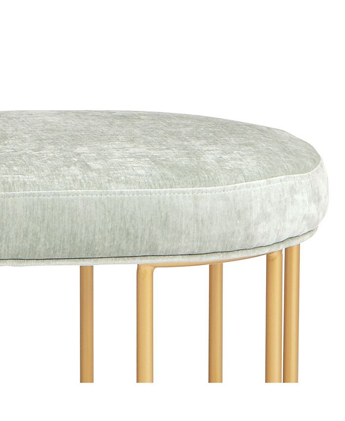 Office Star Kinsley Bench with Gold Frame - Macy's