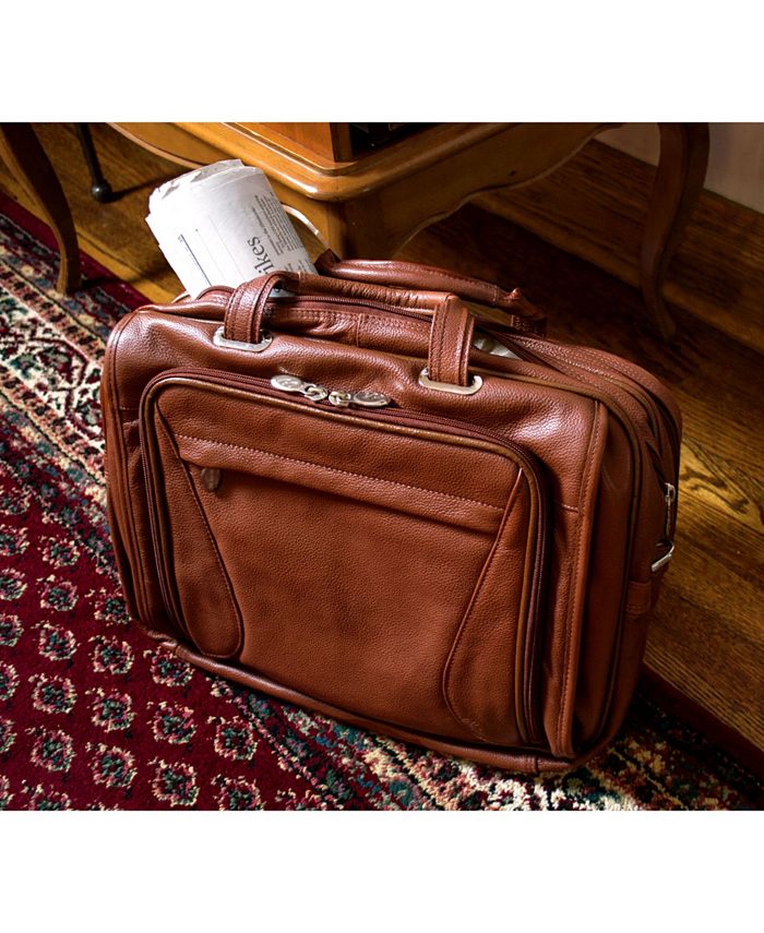 McKlein Irving Park Double Compartment Laptop Briefcase - Macy's