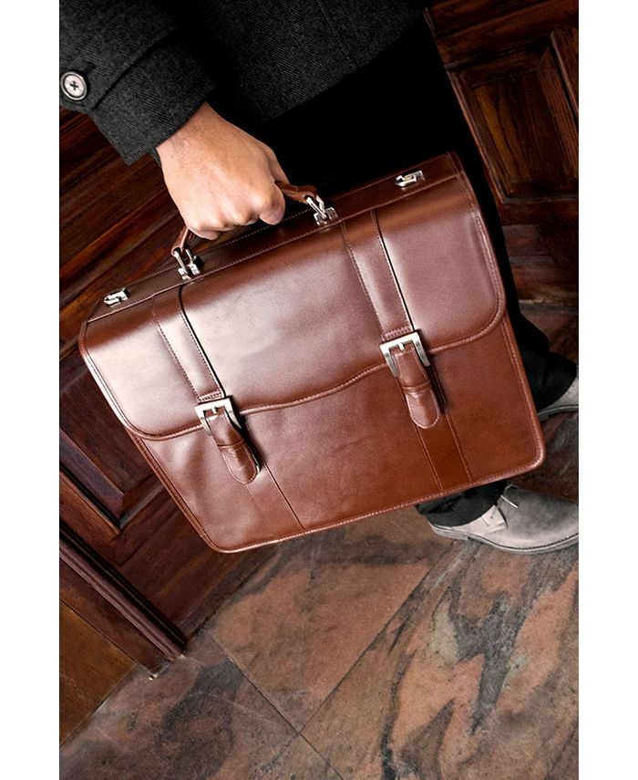 McKlein Flournoy, 15" Double Compartment Laptop Briefcase - Macy's