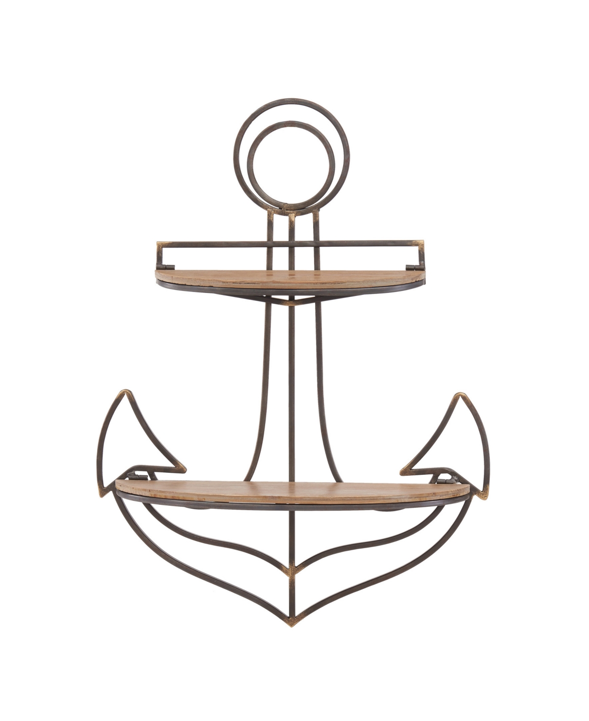 Click here for Danya B. Anchor Wall Shelf - Brown prices