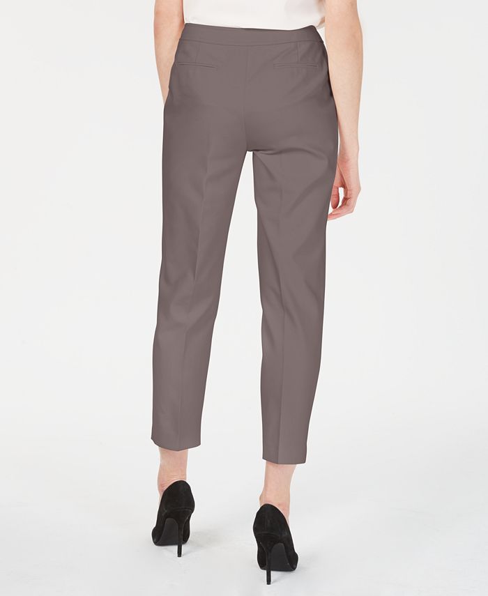 Anne Klein Extended-Tab Trouser Pants - Macy's